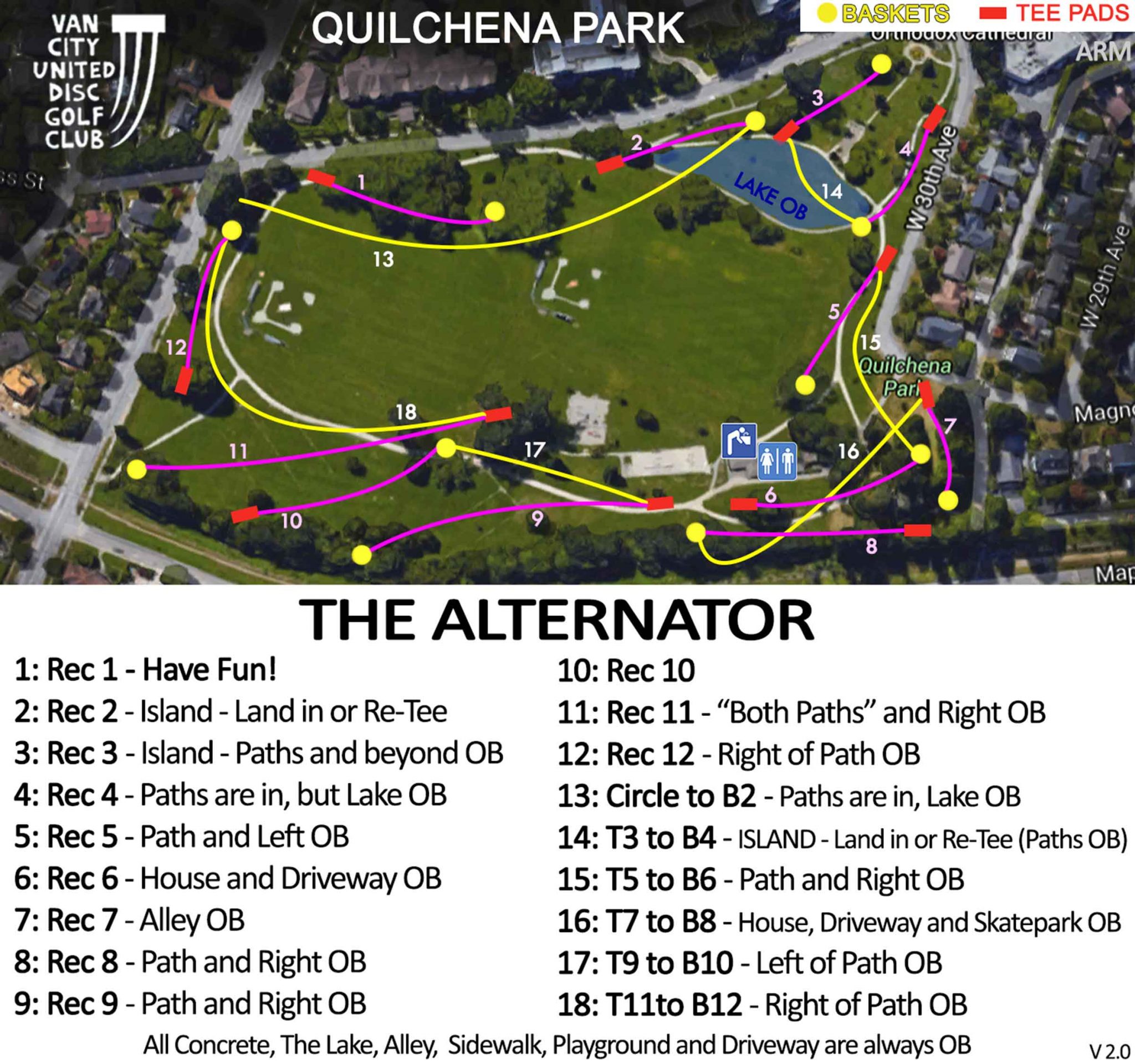 バンクーバーでディスクゴルフを楽しもう【12コース紹介】